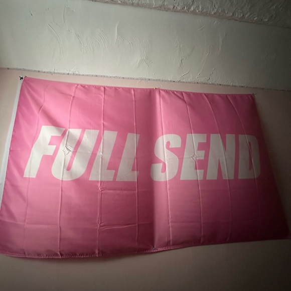 Wall Decor | Pink Nelk Full Send Flag | Poshmark